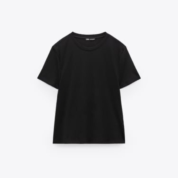Zara | Tops | Nwt Zara Basic Tshirt | Poshmark